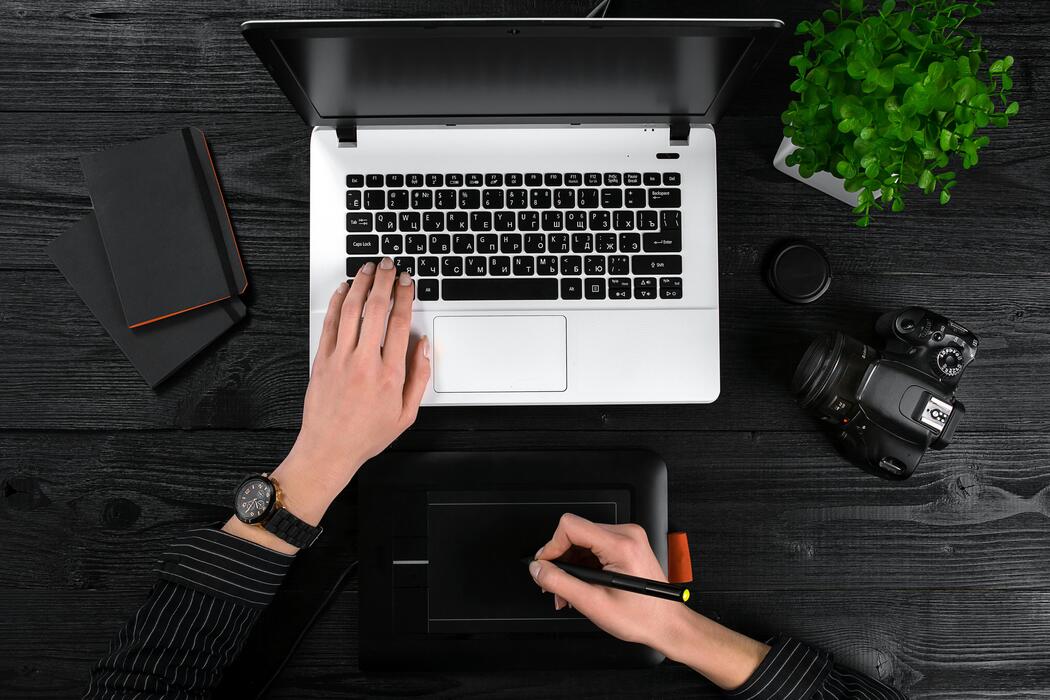 Writing On Laptop Stock Photos, Images and Backgrounds for Free Download