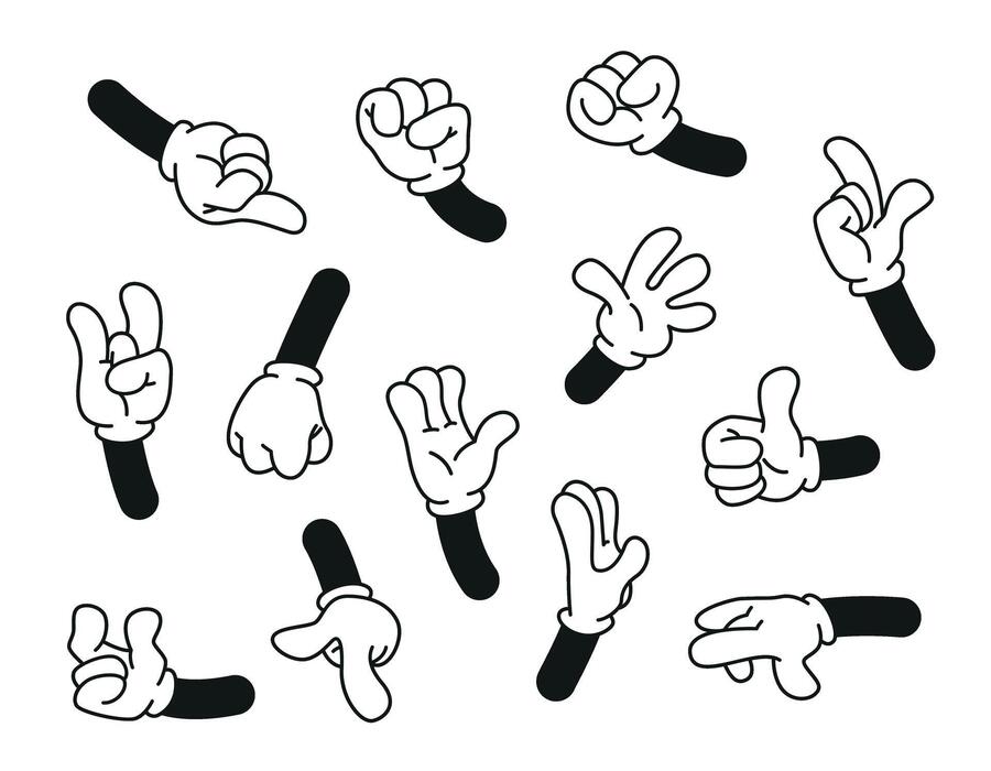 Cartoon Hands Vector Art, Icons, and Graphics for Free Download