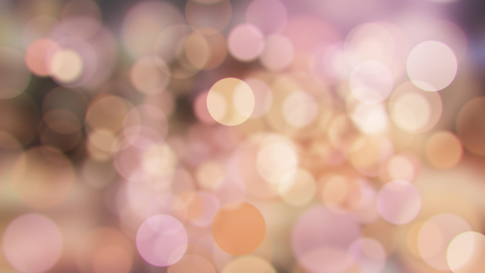 Abstract bokeh background animation with gently flickering defocused warm bokeh light spheres ...
