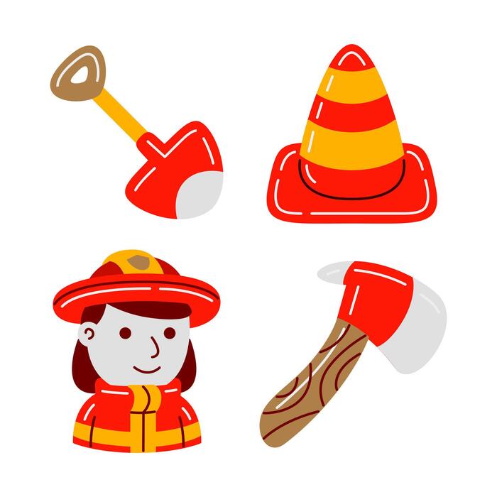 Firefighter Tools Vector Art, Icons, and Graphics for Free Download