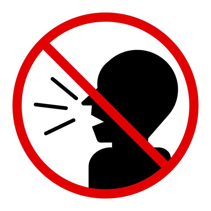 No Shouting Vector Art, Icons, and Graphics for Free Download