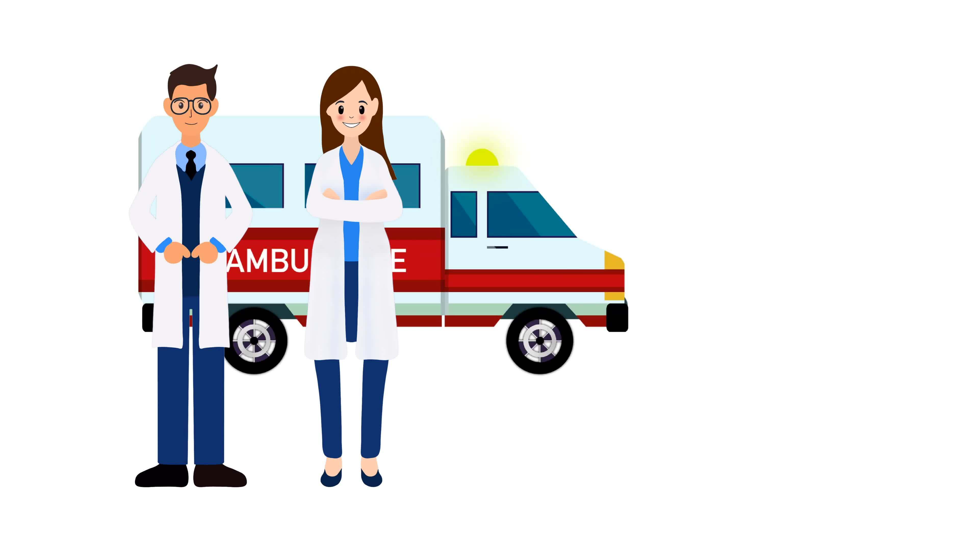 Emergency Medical Care Multicolor Doctor And Nurse Female And Male emergency-medical-care-multicolor-doctor-and-nurse-female-and-male