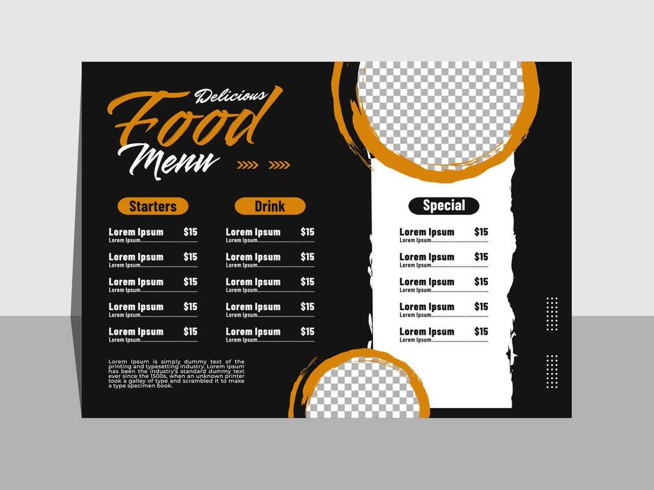 Food Menu List Vector Art, Icons, and Graphics for Free Download