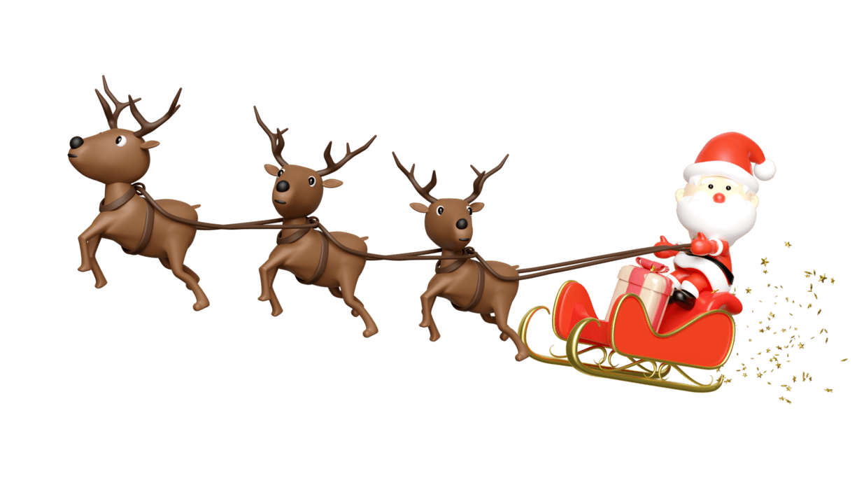 Santa Claus Sleigh PNGs for Free Download