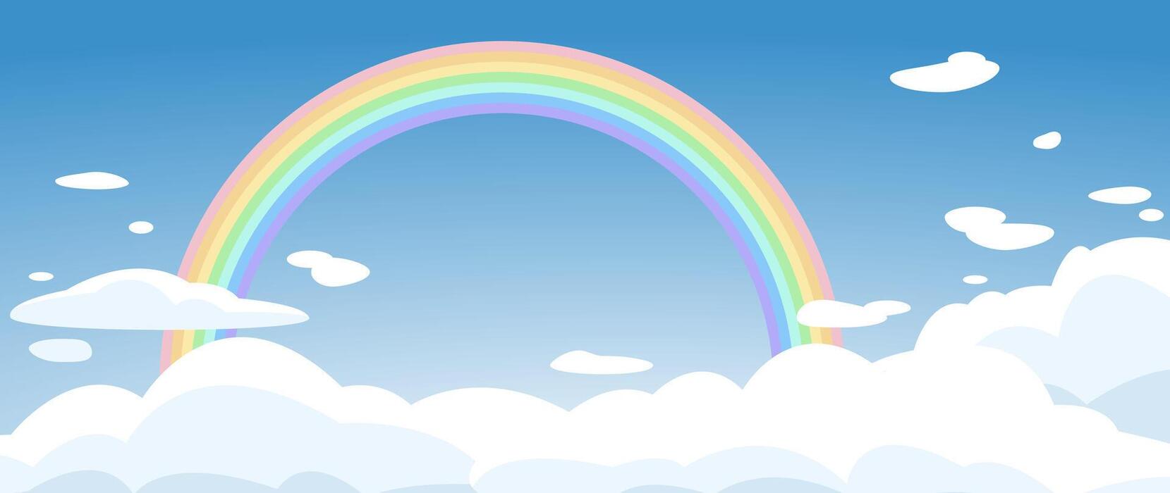 Rainbow Sky Background Vector Art, Icons, and Graphics for Free Download
