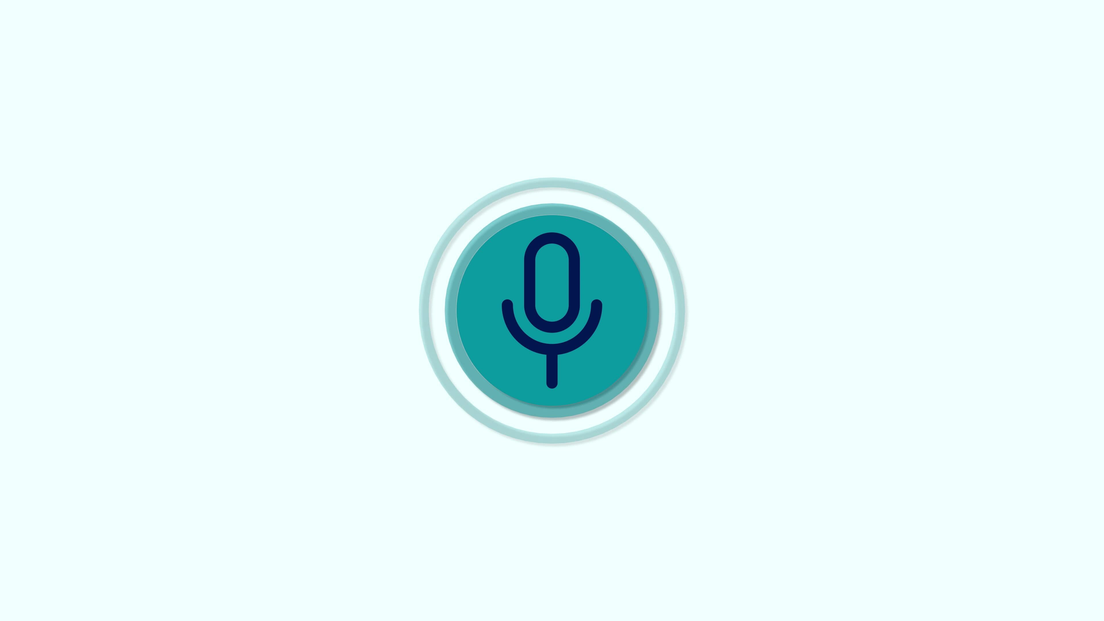 Microphone Voice Control Icon Animation 34636903 Stock Video at Vecteezy