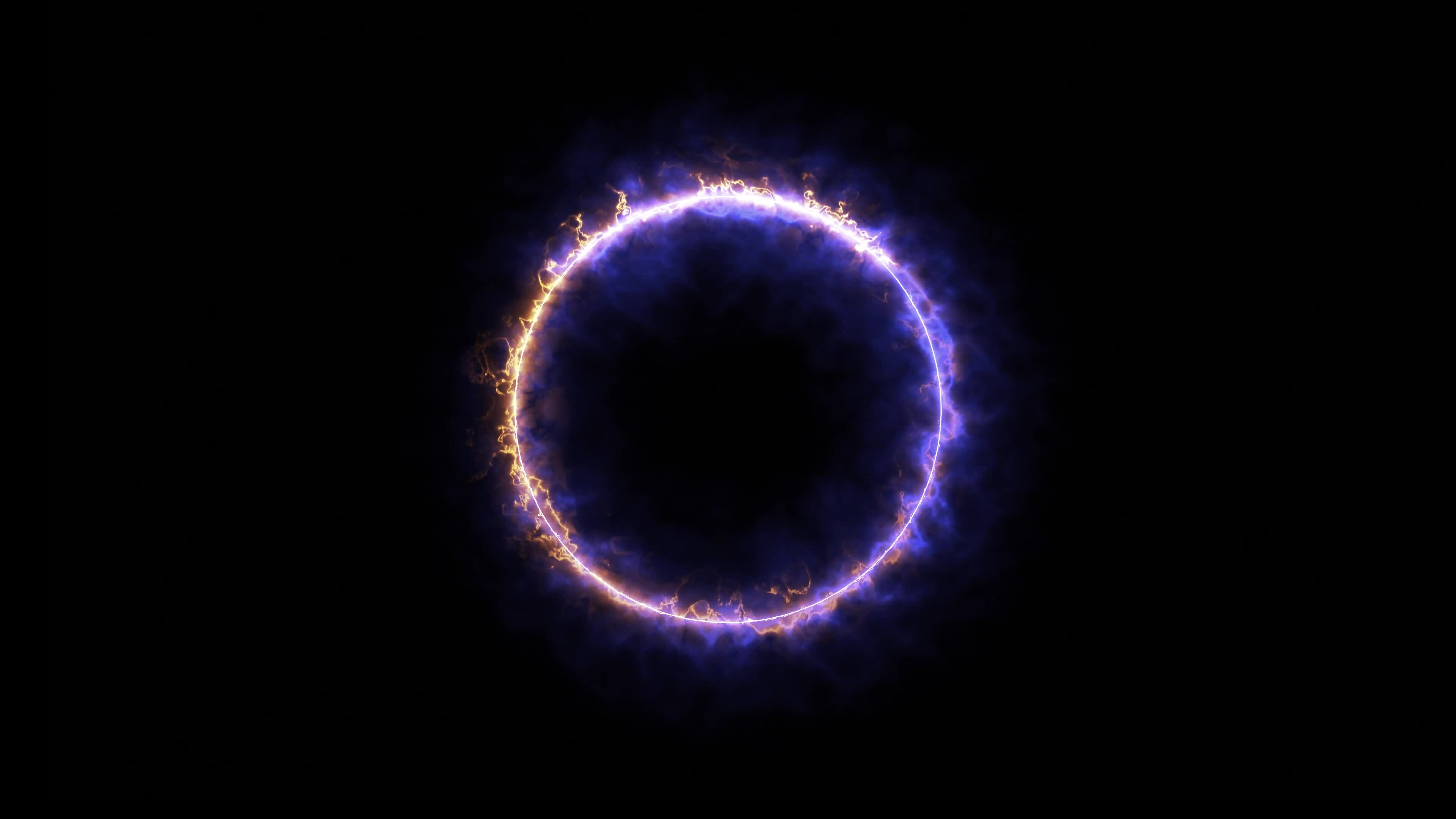 Fire Ring Saber Neon Circle Loop Circle Loading Bar Loop Animation