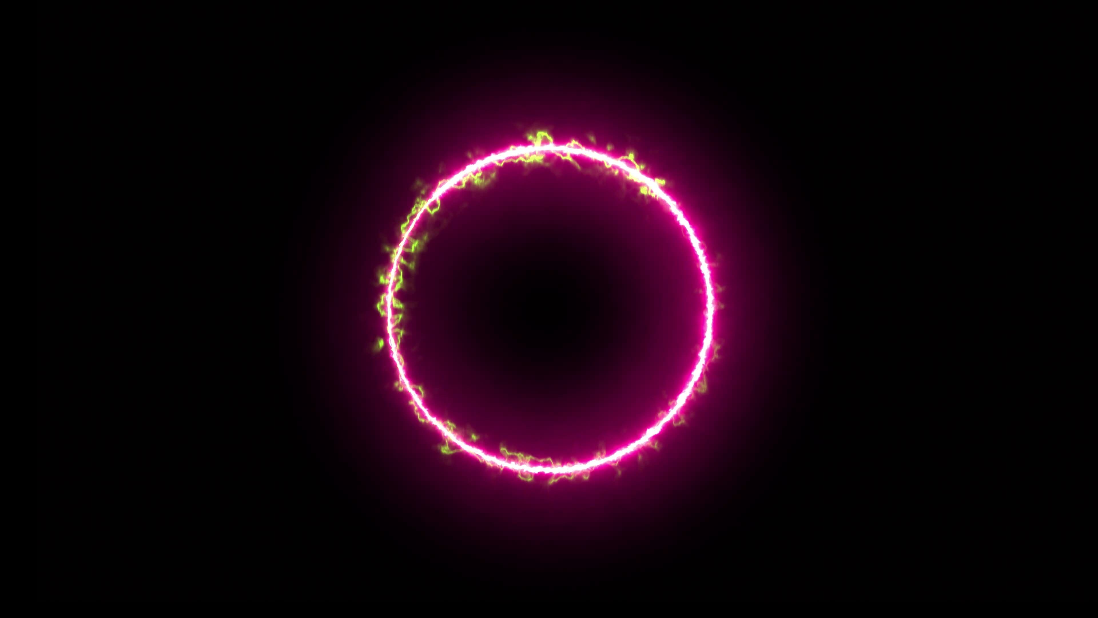 Fire Ring Saber Neon Circle Loop Circle Loading Bar Loop Animation 34636918 Stock Video At