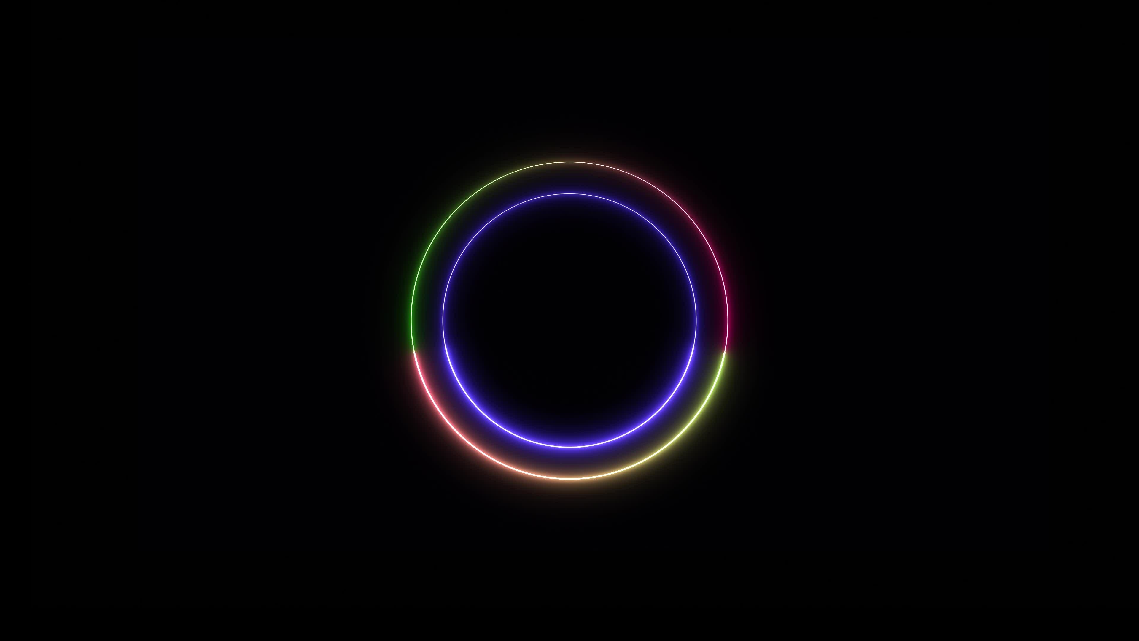 Fire Ring Saber Neon Circle Loop Circle Loading Bar Loop Animation