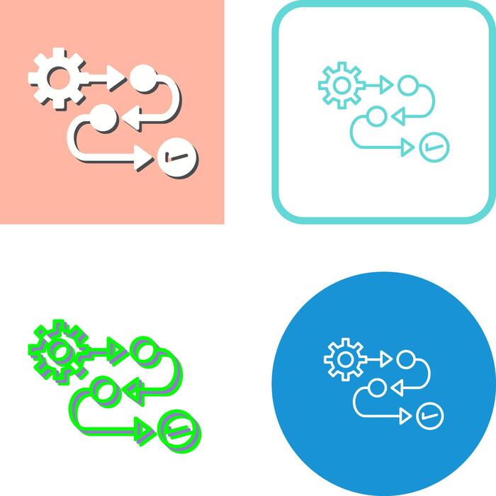 Process Flow Icon Vector Art, Icons, and Graphics for Free Download