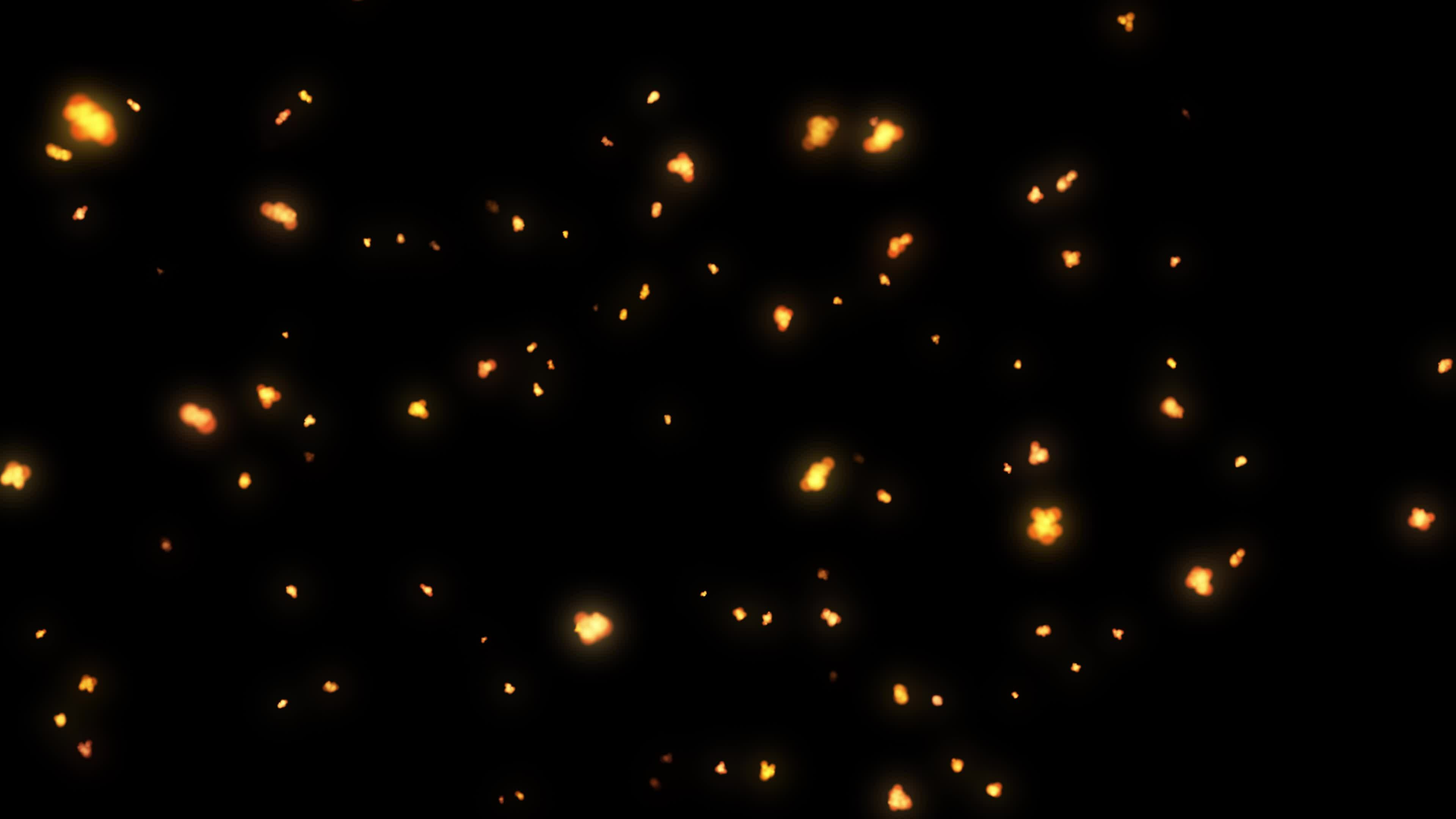 Fire Sparks particles overlay effect on black background. 4K 34701263 Stock Video at Vecteezy