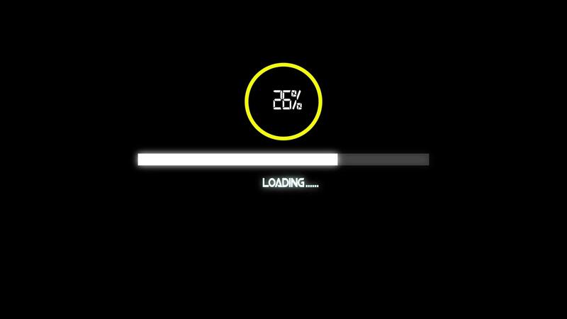 Loading bar downloading bar loading screen pixelated progress animation ...