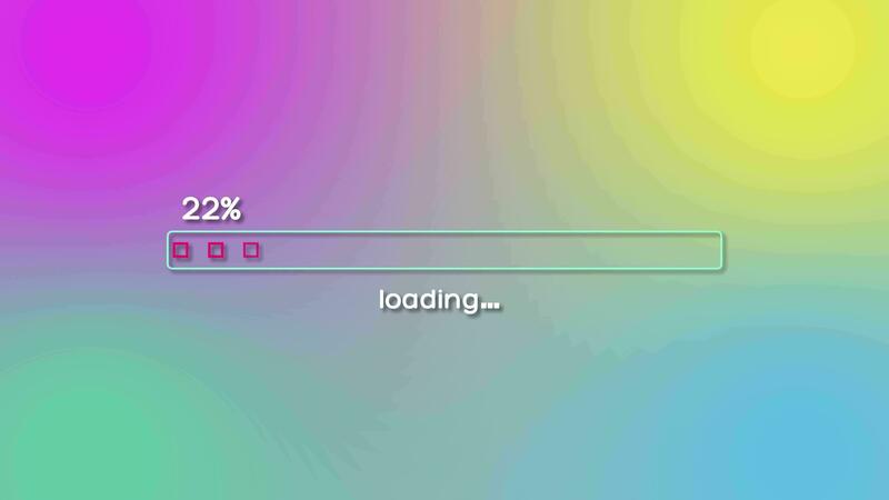 Loading bar downloading bar loading screen pixelated progress animation ...