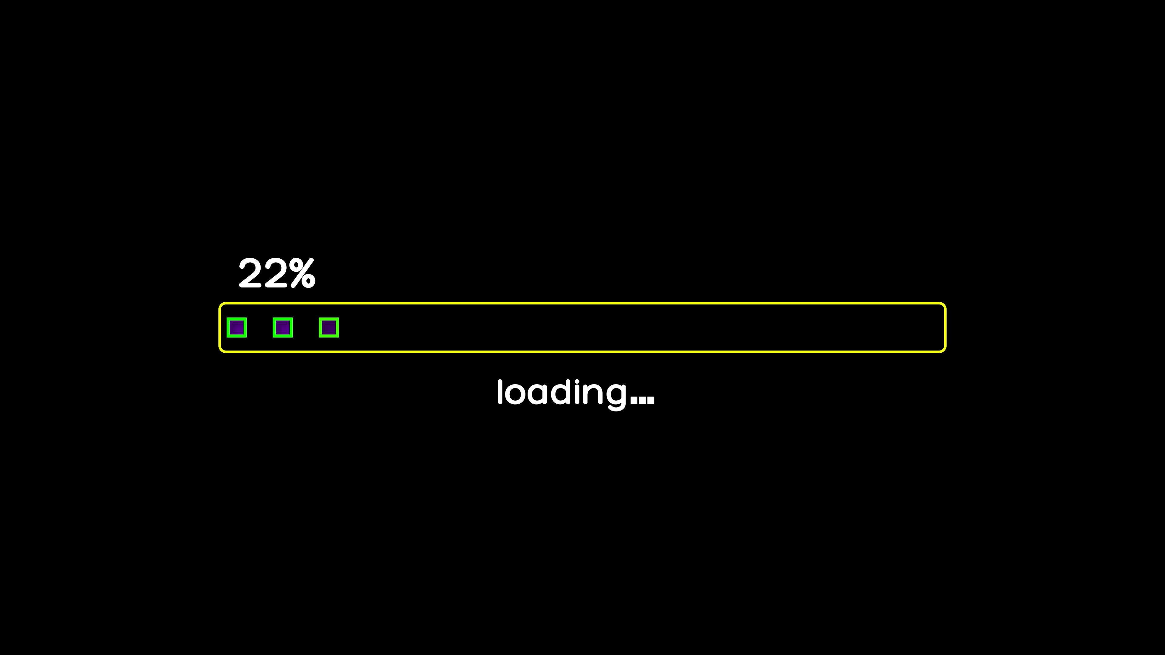 Loading bar downloading bar loading screen pixelated progress animation Loading Transfer ...