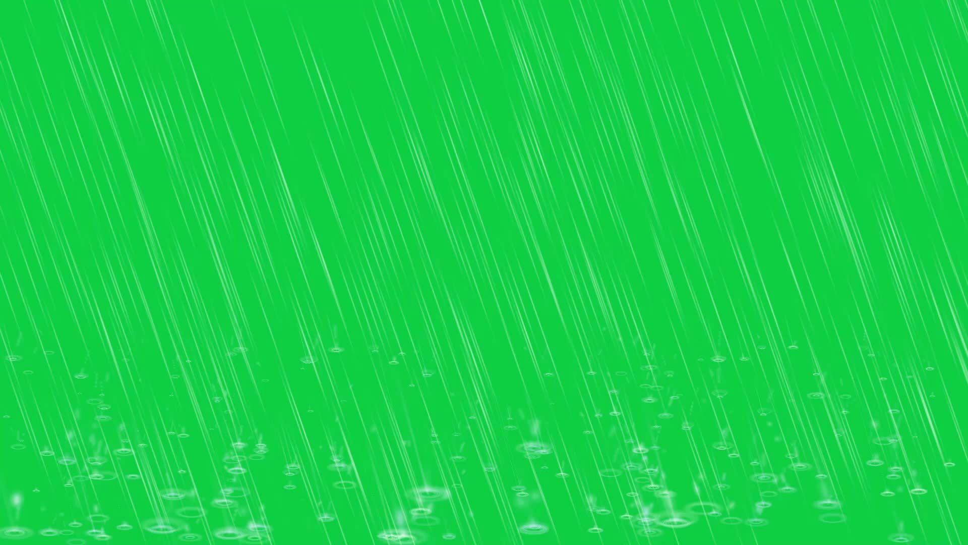 Rain with water drop splashes animation effect, heavy rainfall vfx overlay background, rain ...