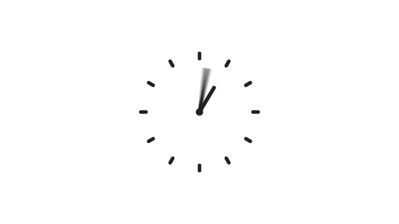 4k Animation Of Clock With Moving Arrows Stopwatch Animation Timer Animation 34731114 Stock