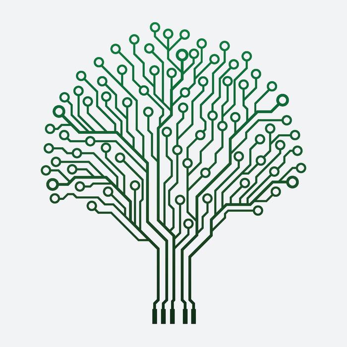 Circuit Tree Vector Art, Icons, and Graphics for Free Download