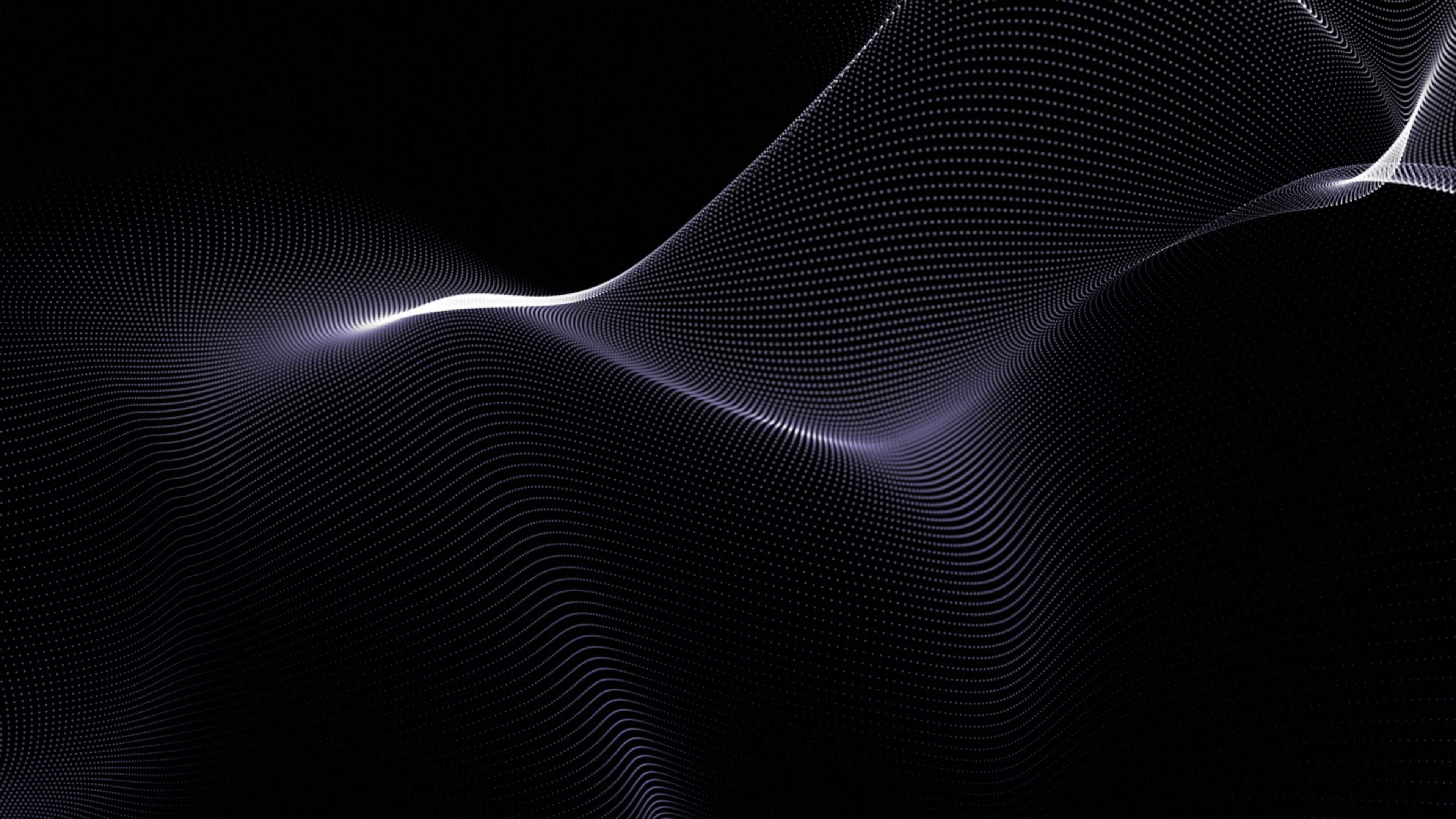 Abstract Glowing Line Particles Wave Dark Background Abstract Pattern Futuristic Hi Tech