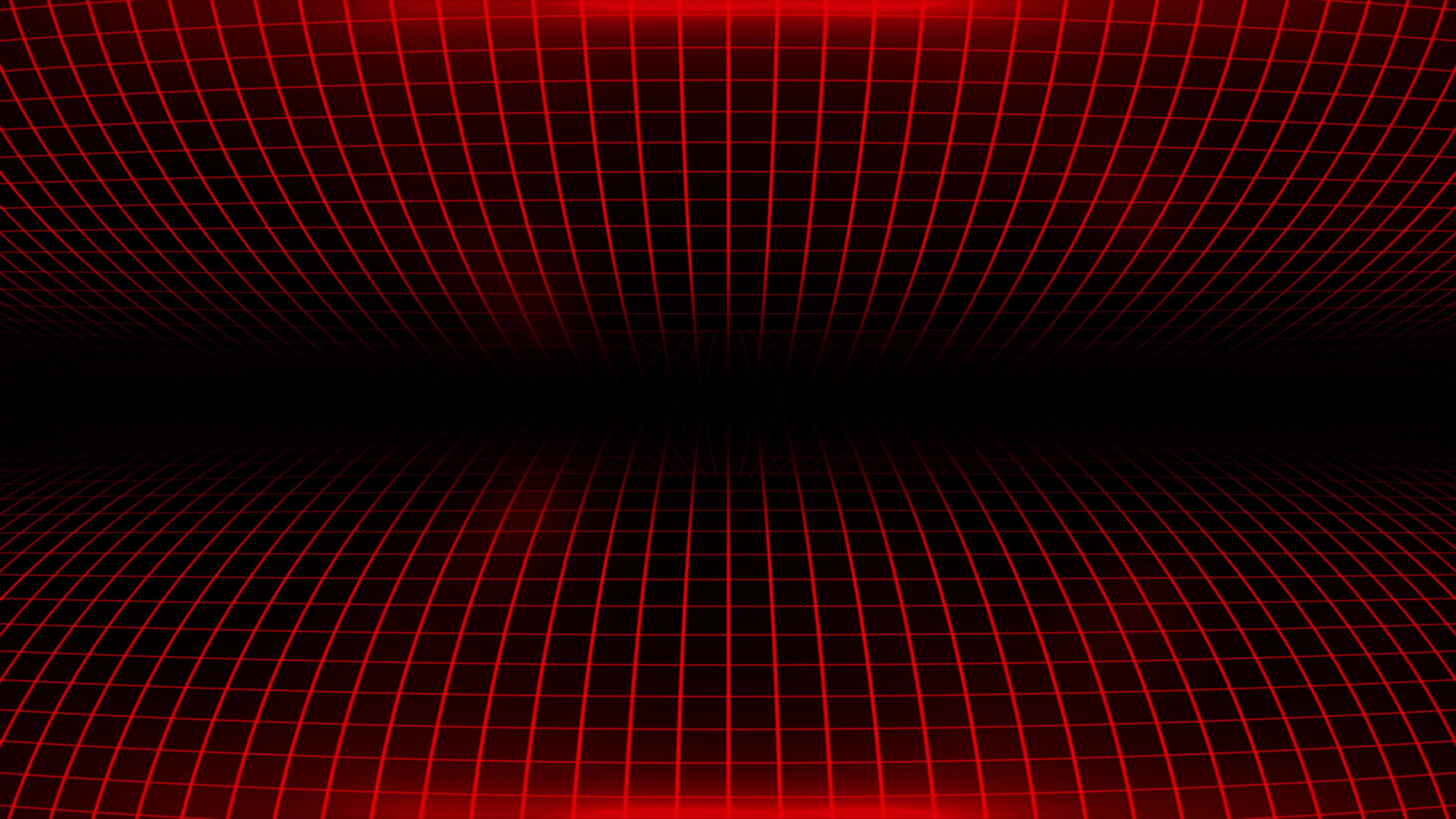 Hi-tech Red square pattern futuristic technology grid on black ...