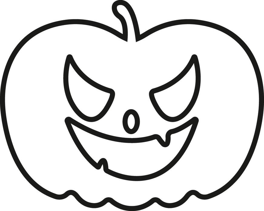 Halloween Pumpkin Outline Vector Art, Icons, and Graphics for Free Download