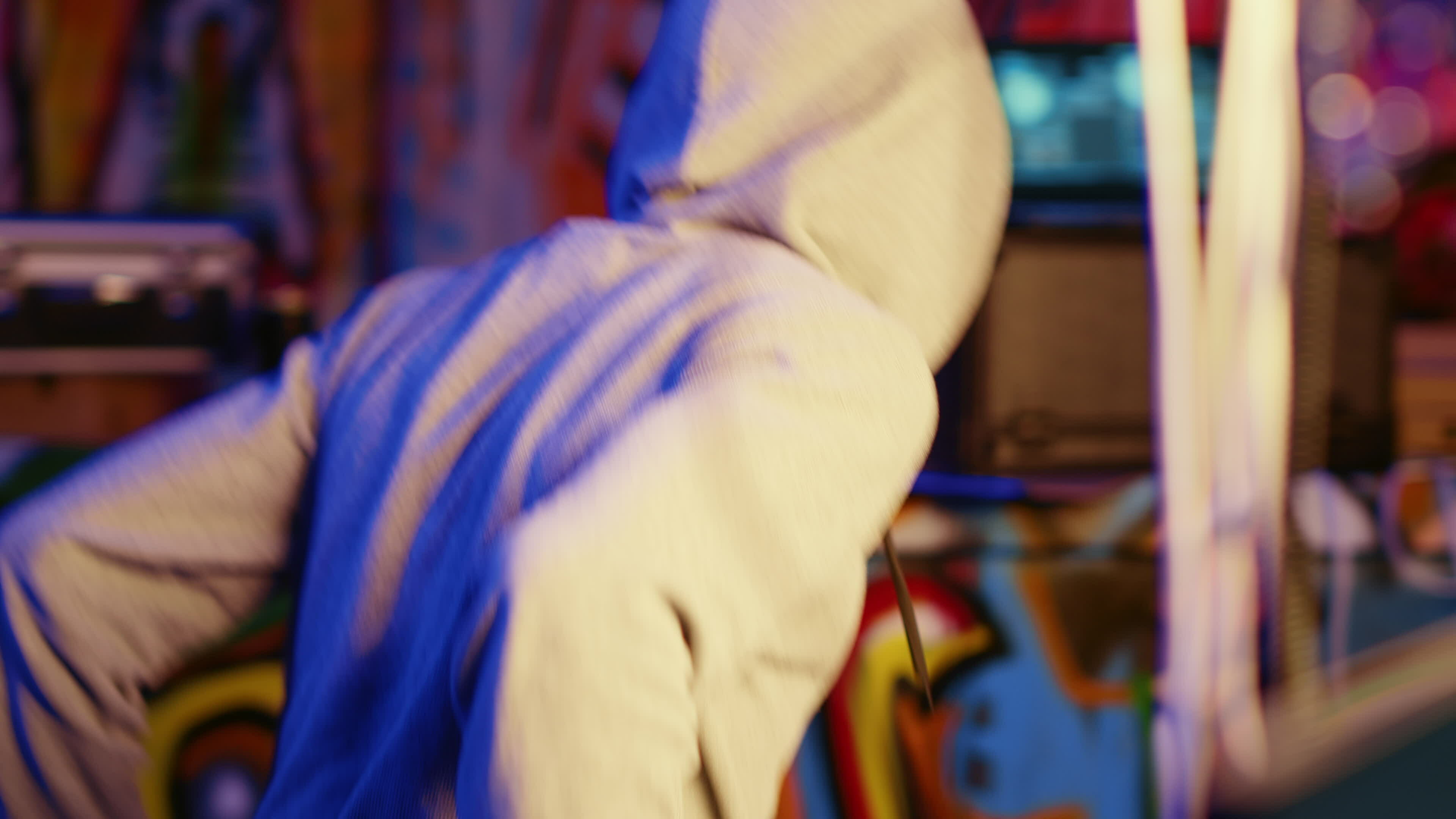 Close Up Shot Of Hacker In Underground Bunker Using Network Vulnerabilities To Exploit Servers