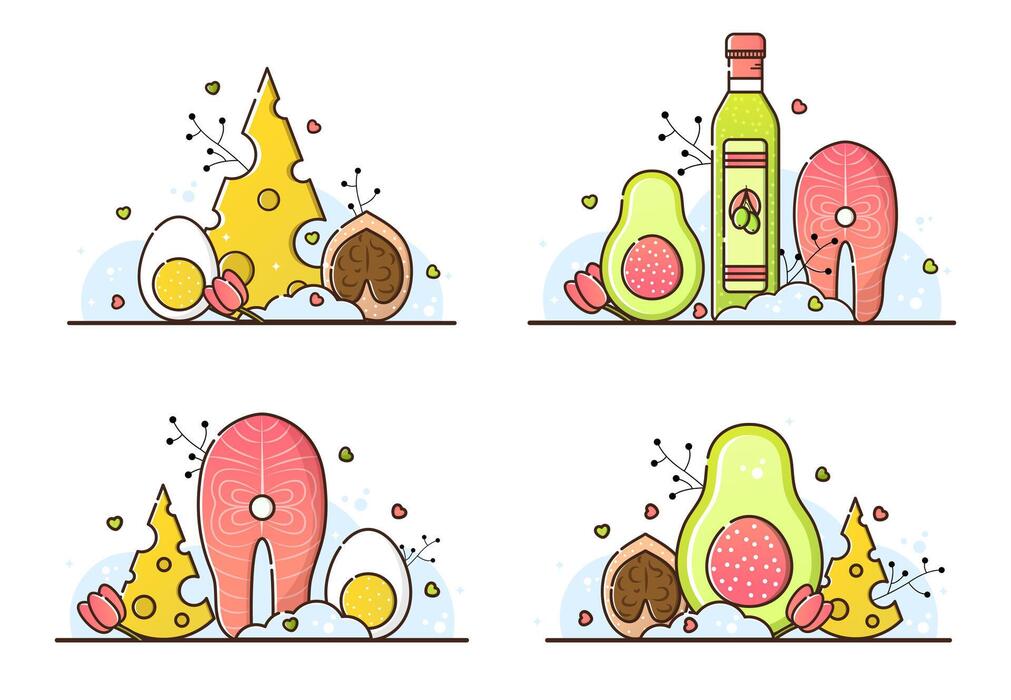 High Fat Diet Vector Art, Icons, and Graphics for Free Download