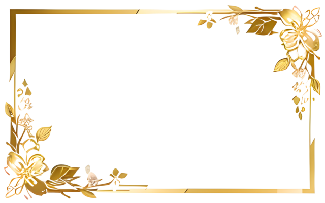 Gold Certificate Border Pngs For Free Download