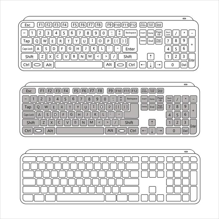 Keyboard Layout Vector Art, Icons, and Graphics for Free Download