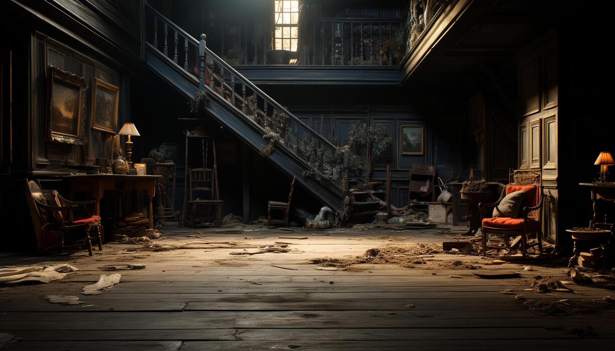 Horror House Interior Stock Photos, Images and Backgrounds for Free Download