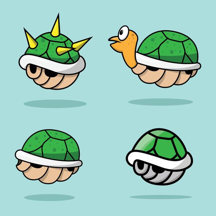 Mario Turtle Vector Art, Icons, and Graphics for Free Download