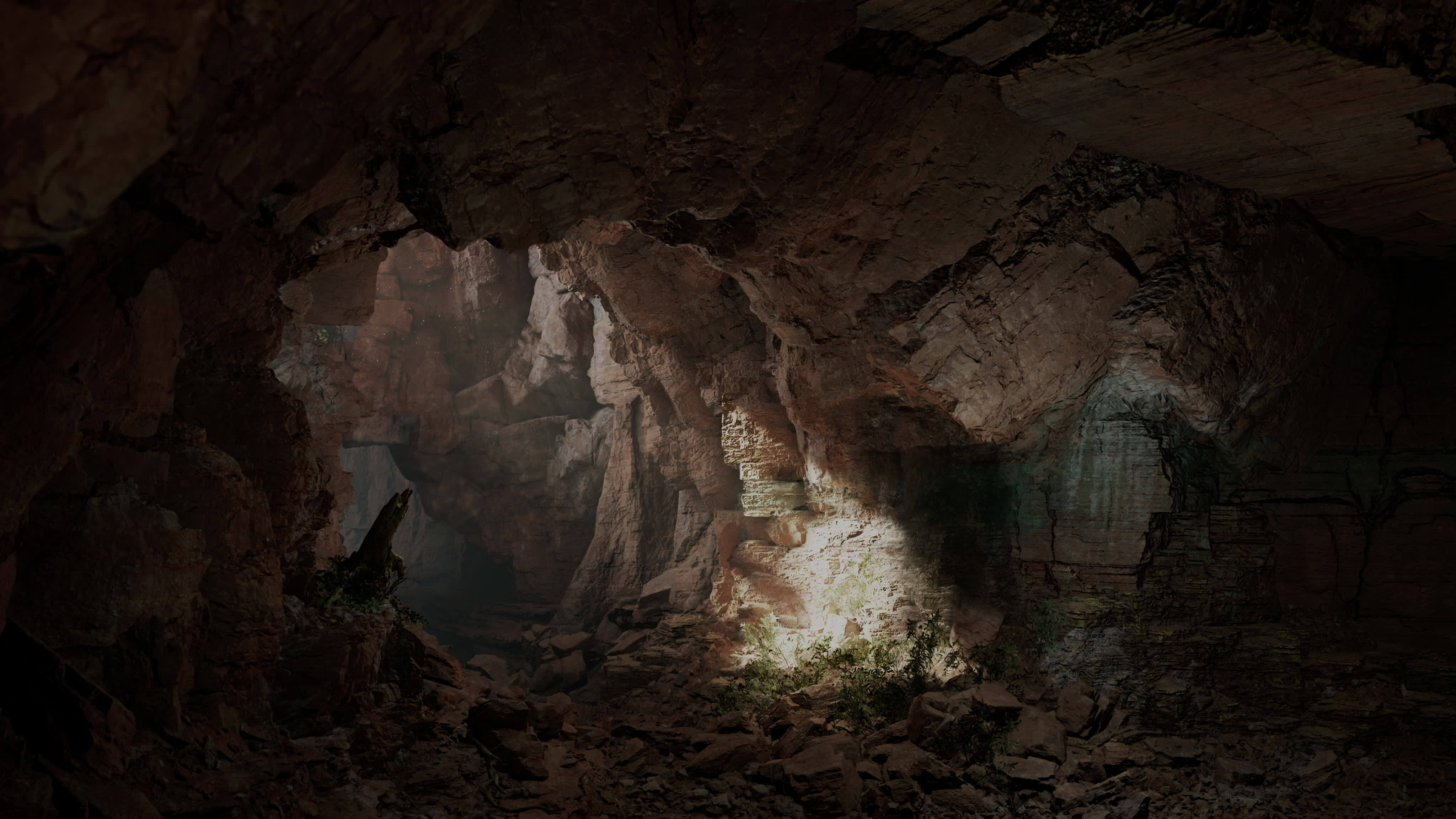 A cave filled with rocks and dirt 34896948 Stock Video at Vecteezy