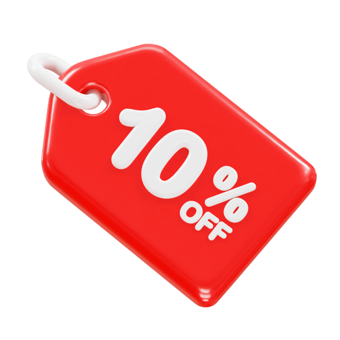 10 Percent Discount PNGs for Free Download