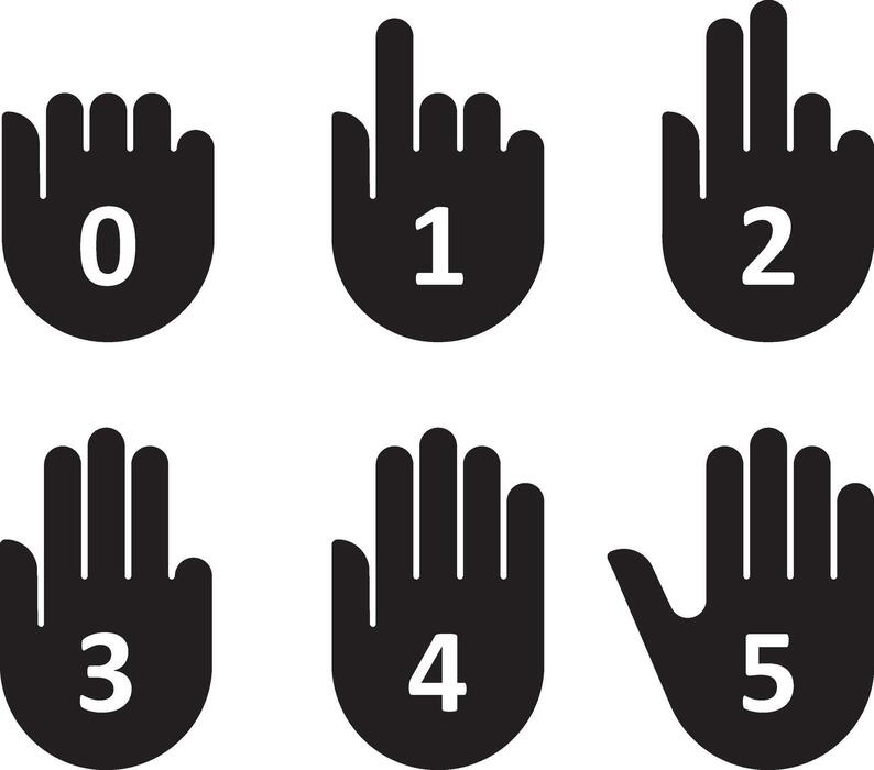 Finger Count Vector Art, Icons, and Graphics for Free Download