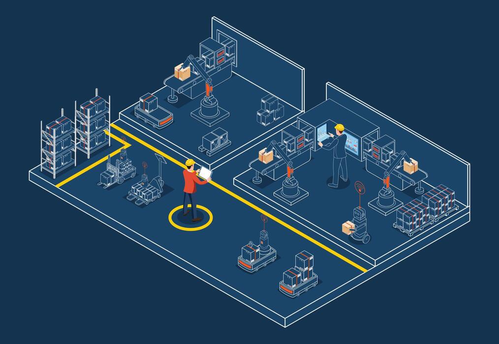 Control Room Isometric Vector Art, Icons, and Graphics for Free Download