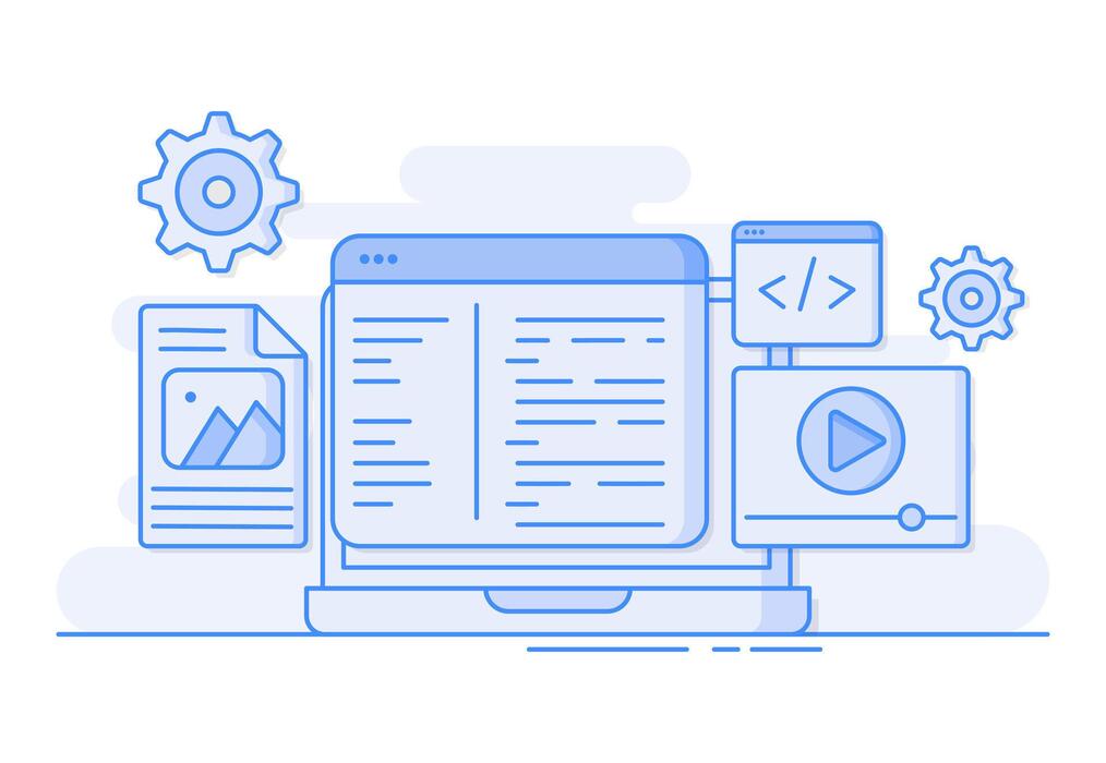 Web Development Background Vector Art, Icons, and Graphics for Free ...