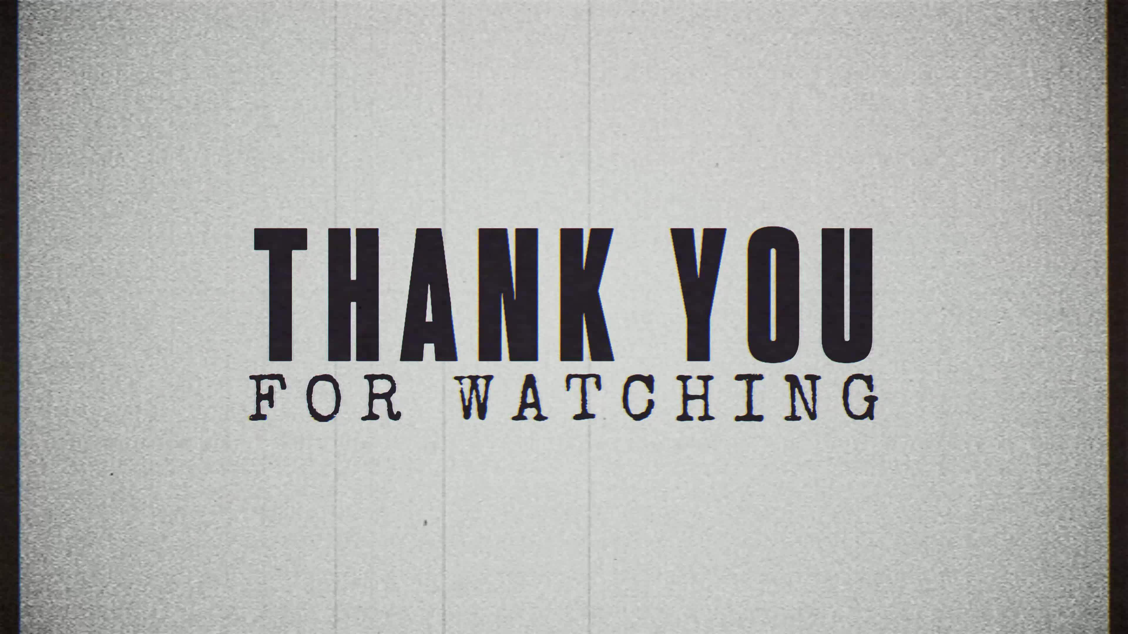 Thank You For Watching video animation with a retro theme. 34970243 Stock Video at Vecteezy