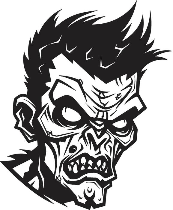 Zombie Outline Vector Art, Icons, and Graphics for Free Download