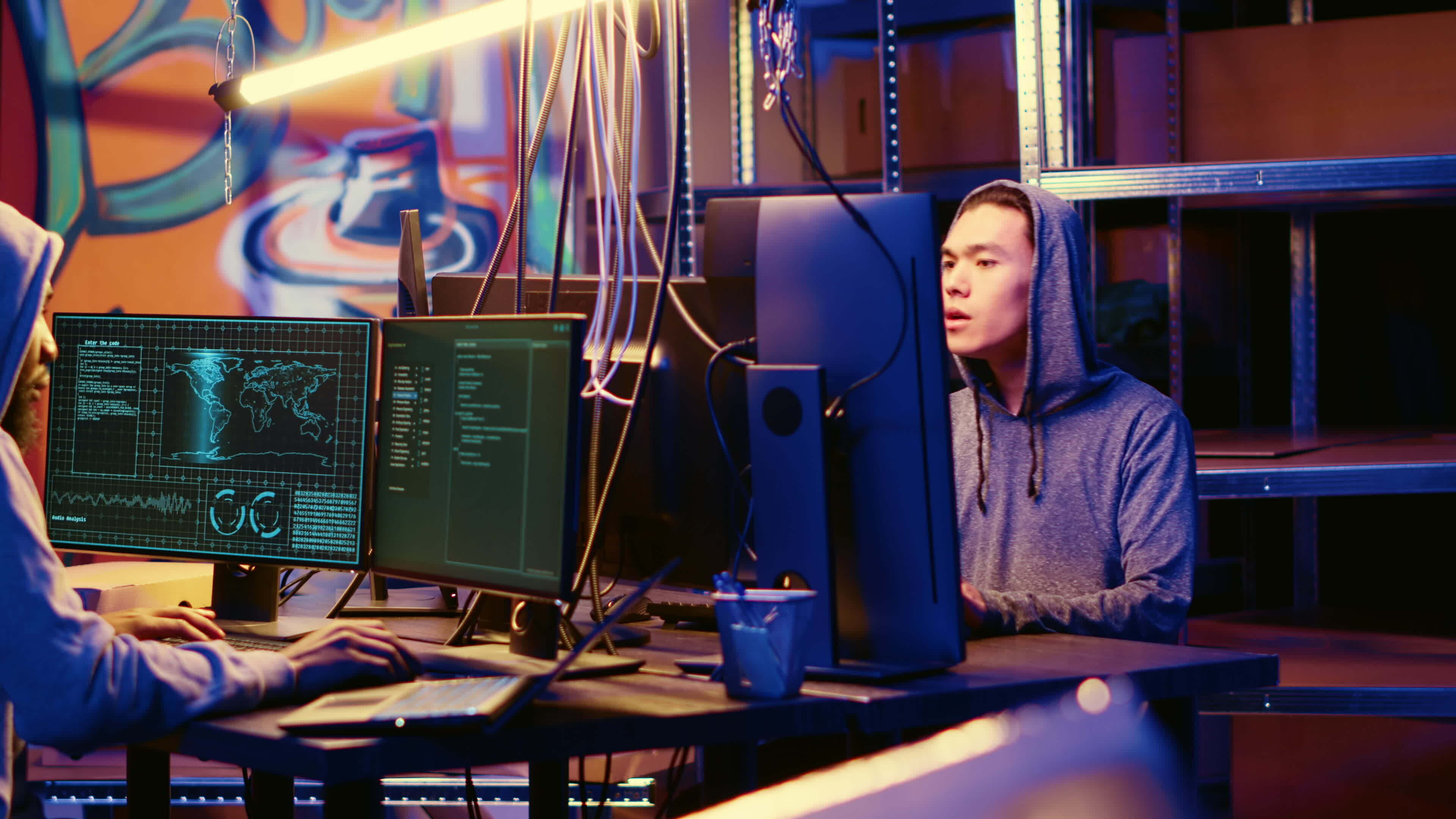 Hackers In Underground Hideaway Utilizing Technical Knowhow Of Bugs And Exploits To Break Into 1046