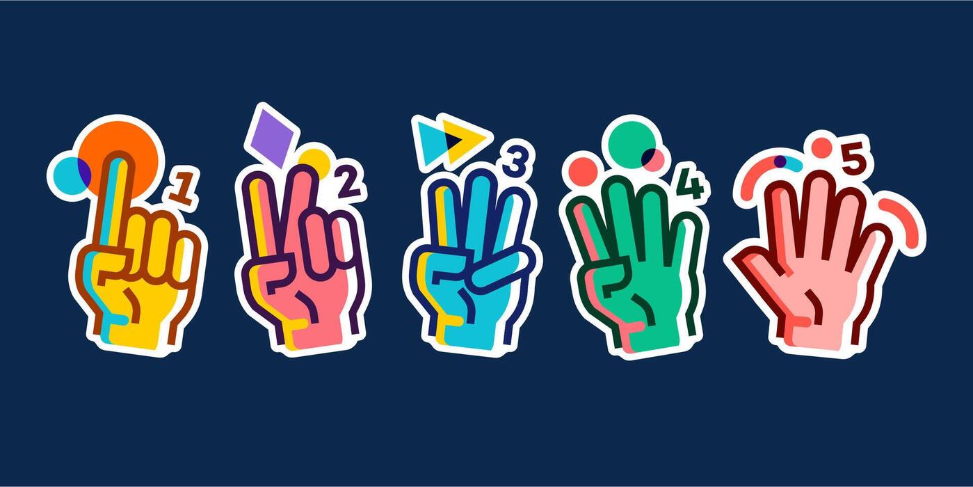 Counting Fingers Vector Art, Icons, and Graphics for Free Download
