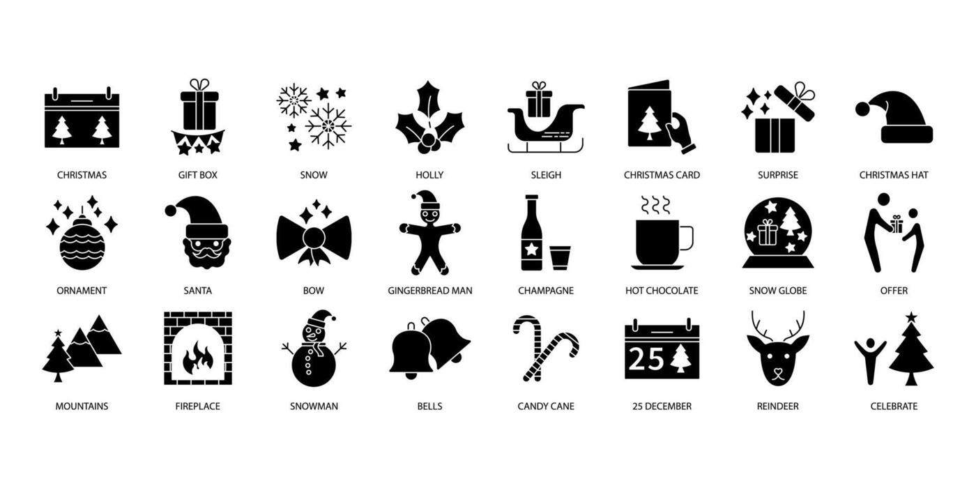 Simple Christmas Icons Vector Art, Icons, and Graphics for Free Download