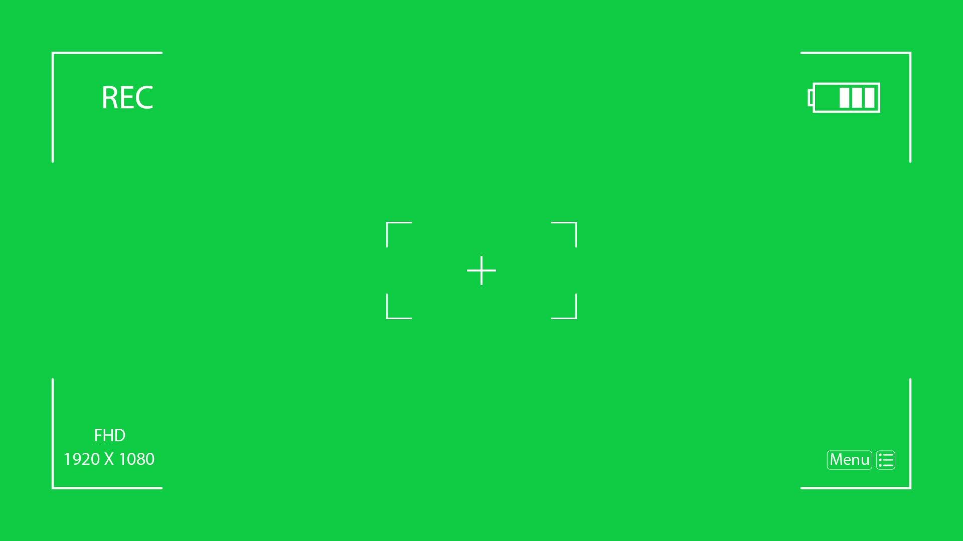 Camera recording overlay loop animation isolated on green screen background 35136326 Stock Video ...