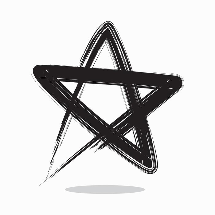 Sketched Star Vector Art, Icons, and Graphics for Free Download