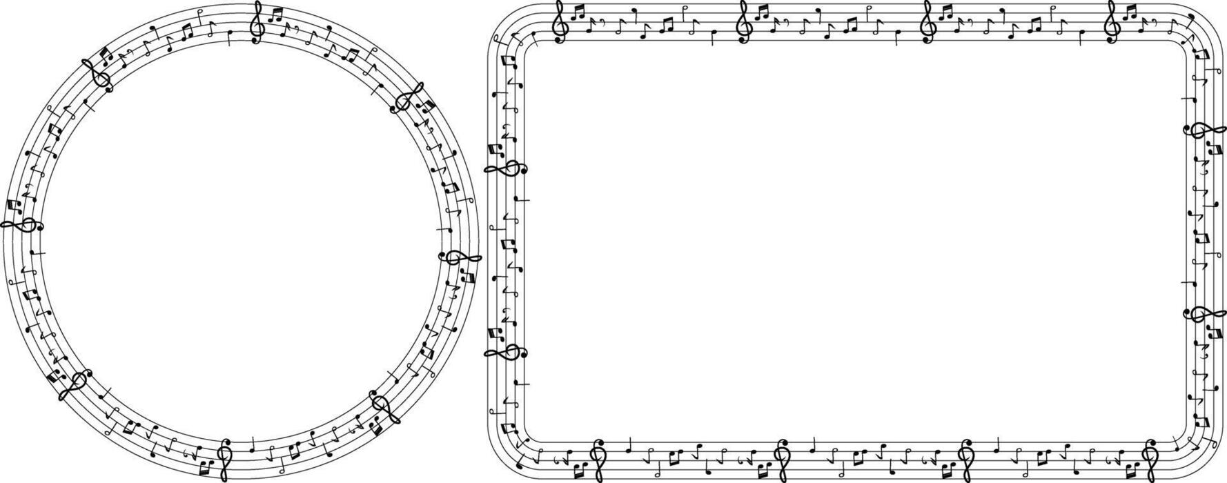 Musical Notes Border Vector Art, Icons, and Graphics for Free Download