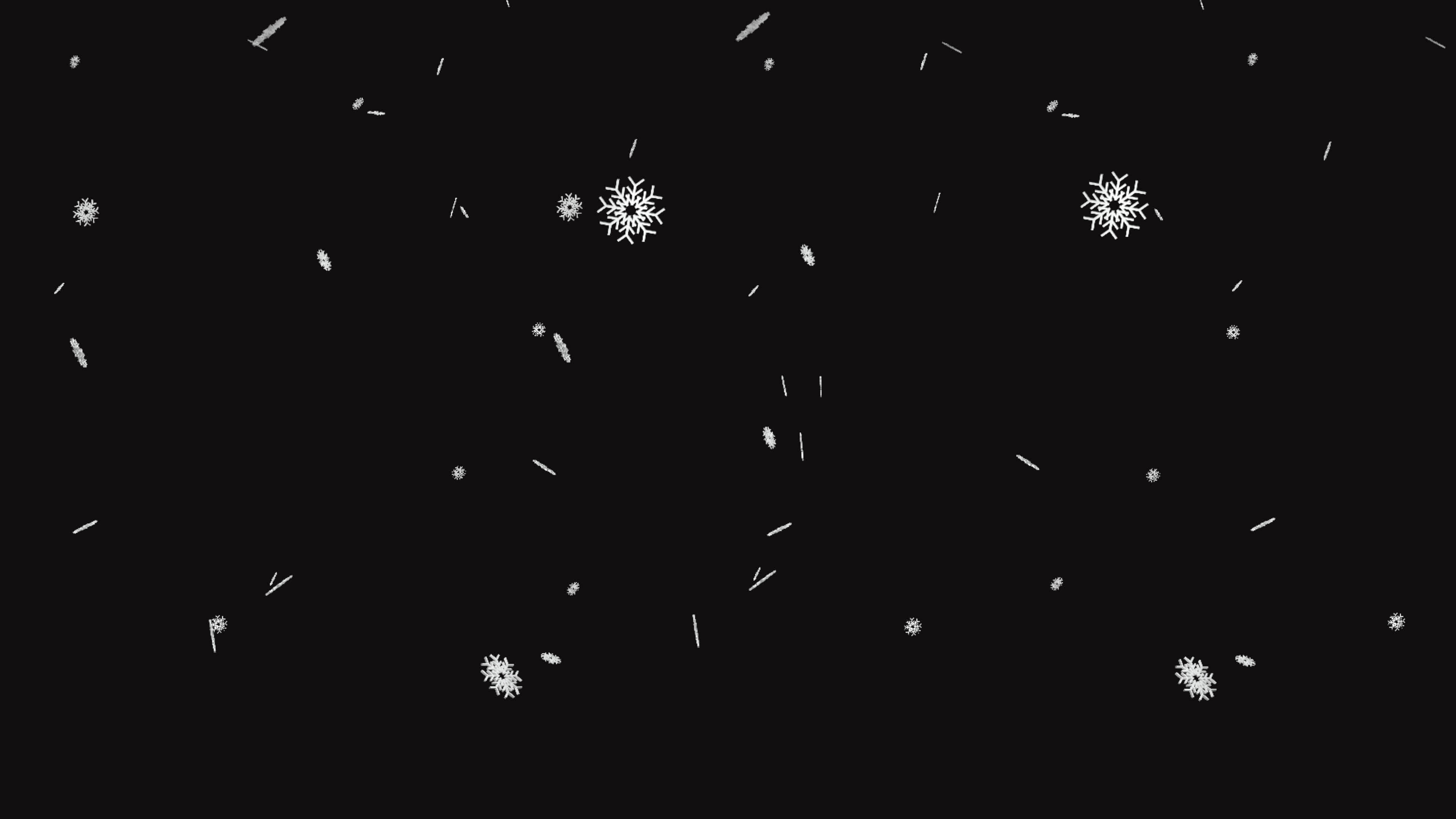 Snow flakes overlay Winter, slowly falling snow effect Dust particles seamless loop With alpha ...