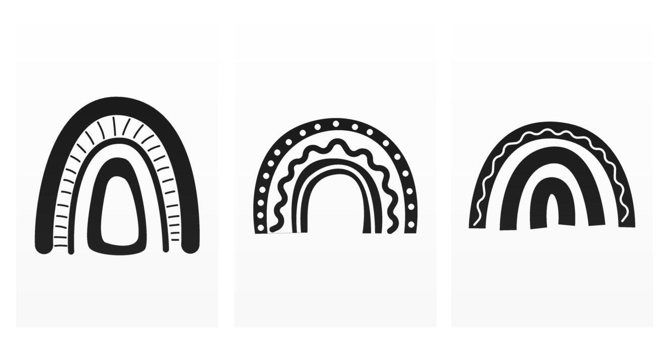 Boho Rainbow SVGs for Free Download
