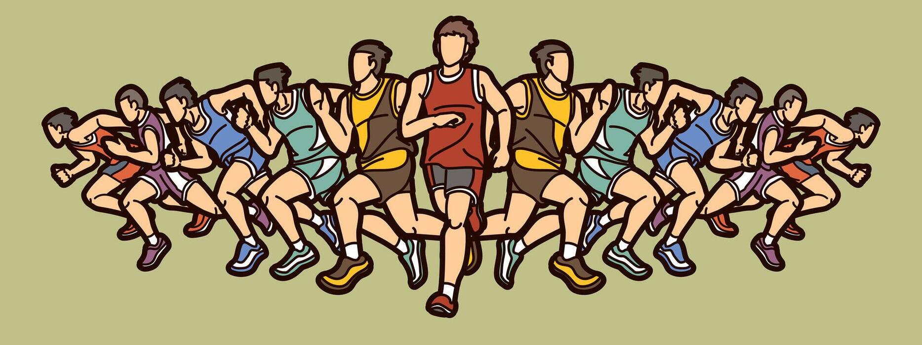 Cross Country Running Vector Art, Icons, and Graphics for Free Download