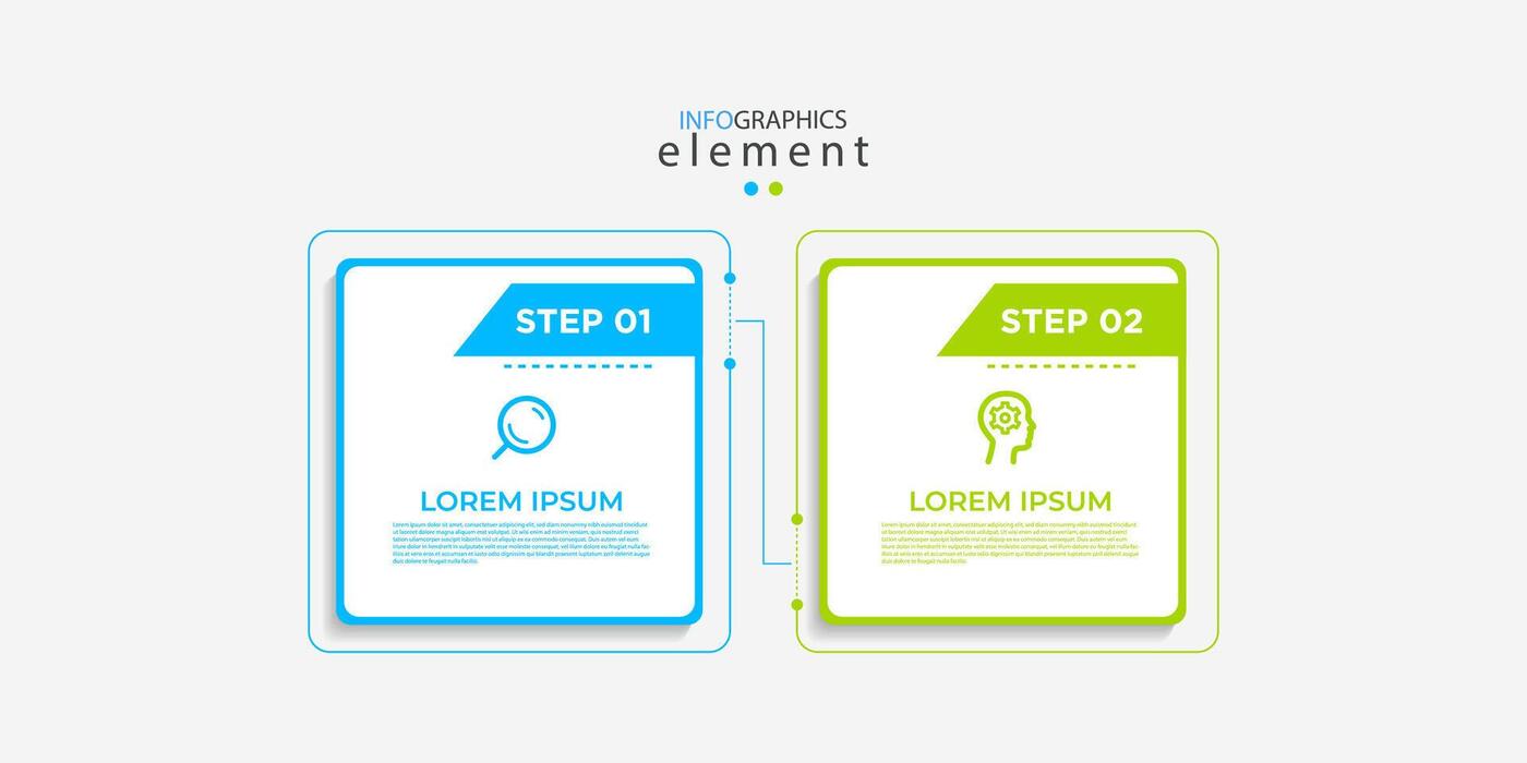 Infographic 2 Elements Vector Art, Icons, and Graphics for Free Download