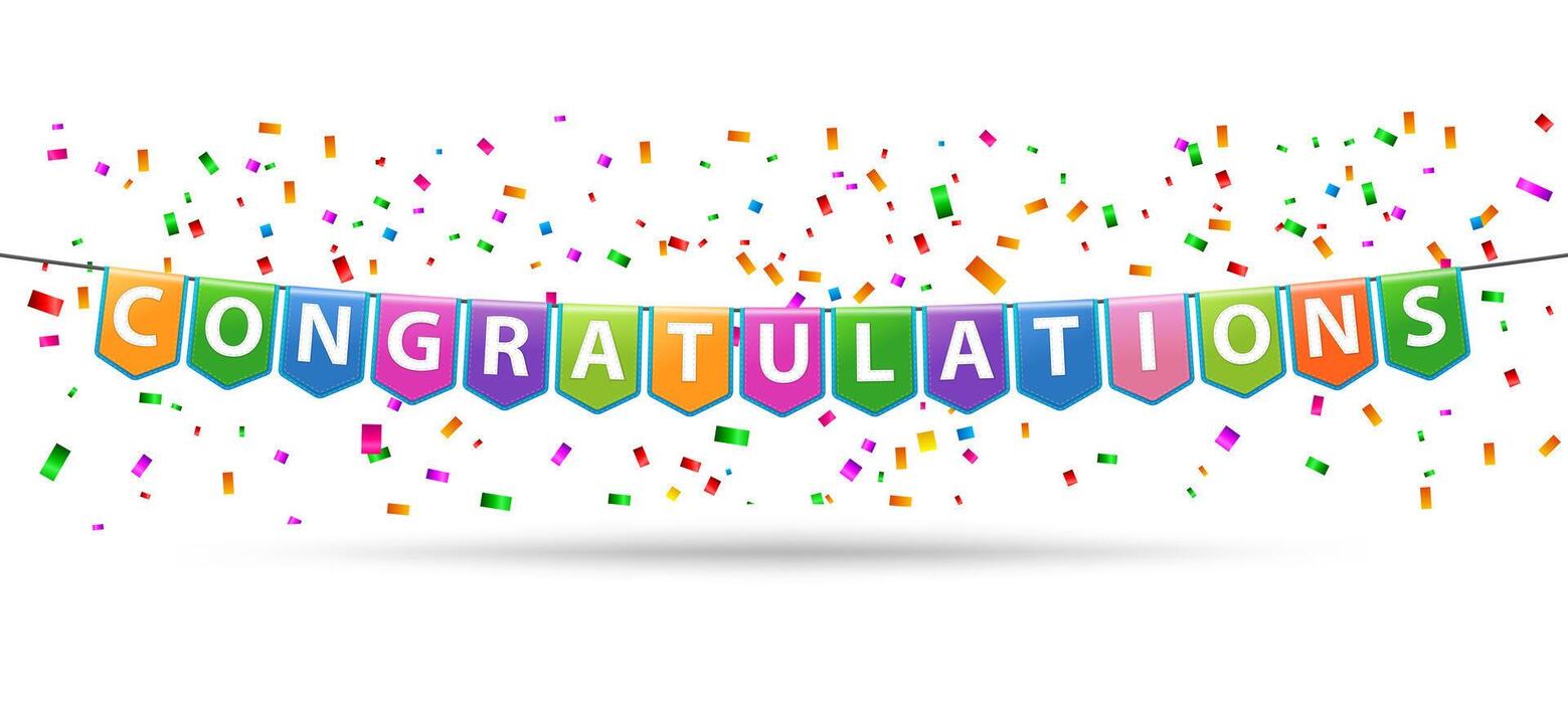 Congratulations Banner Vector Art, Icons, and Graphics for Free Download
