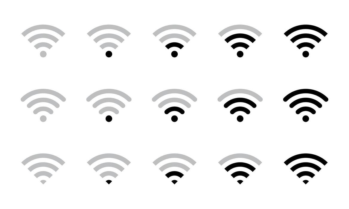 Wifi Icon Set Vector Art Icons And Graphics For Free Download
