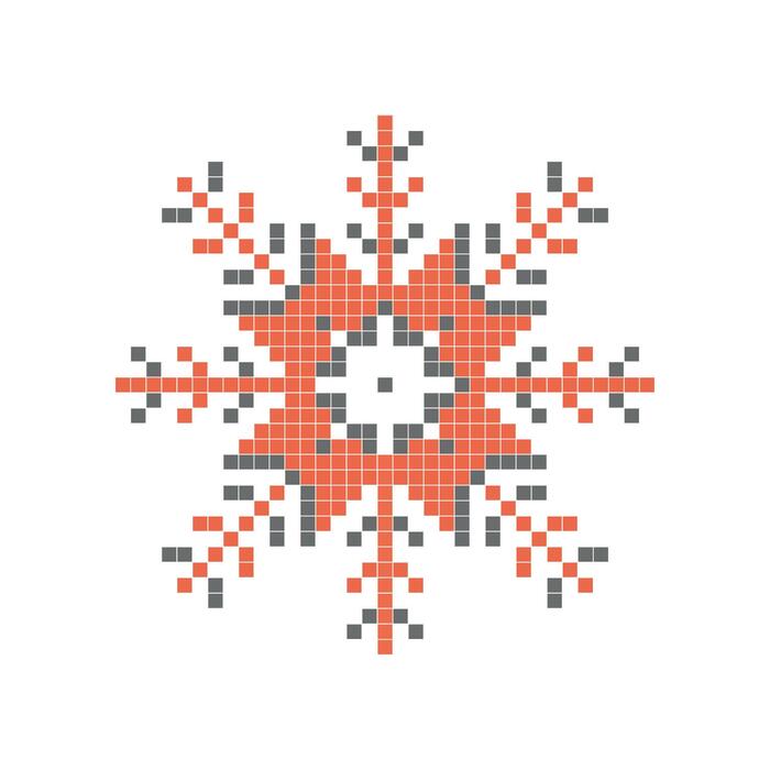 Pixel Snowflake Vector Art, Icons, and Graphics for Free Download